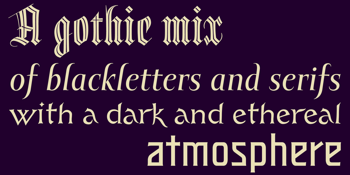 Gothic Mix Gallery | Storm Type Foundry