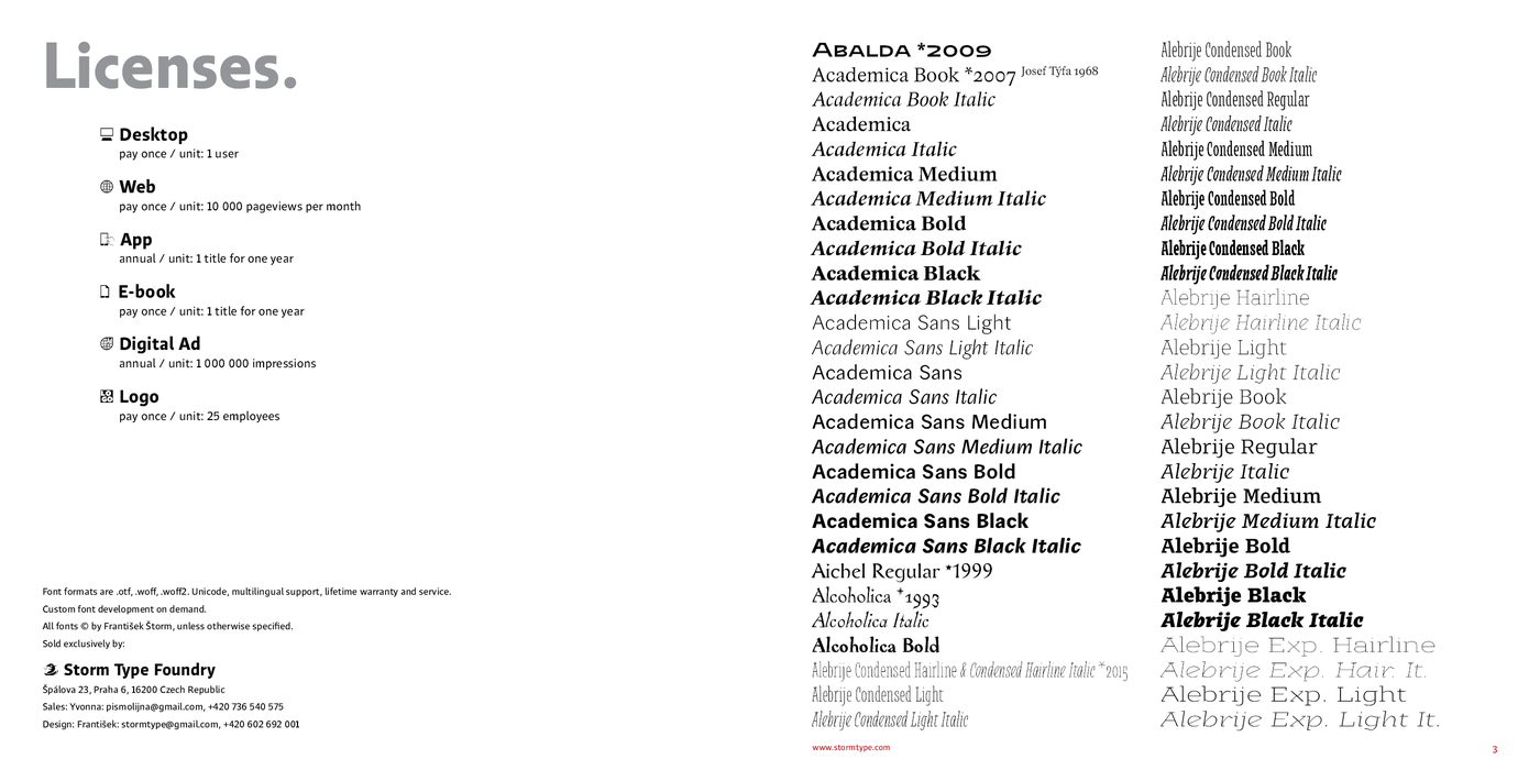 Storm Type Library 7 Gallery | Storm Type Foundry